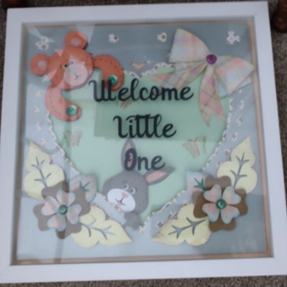 Wall Decor | 3d Baby Shadow Box Handmade | Poshmark